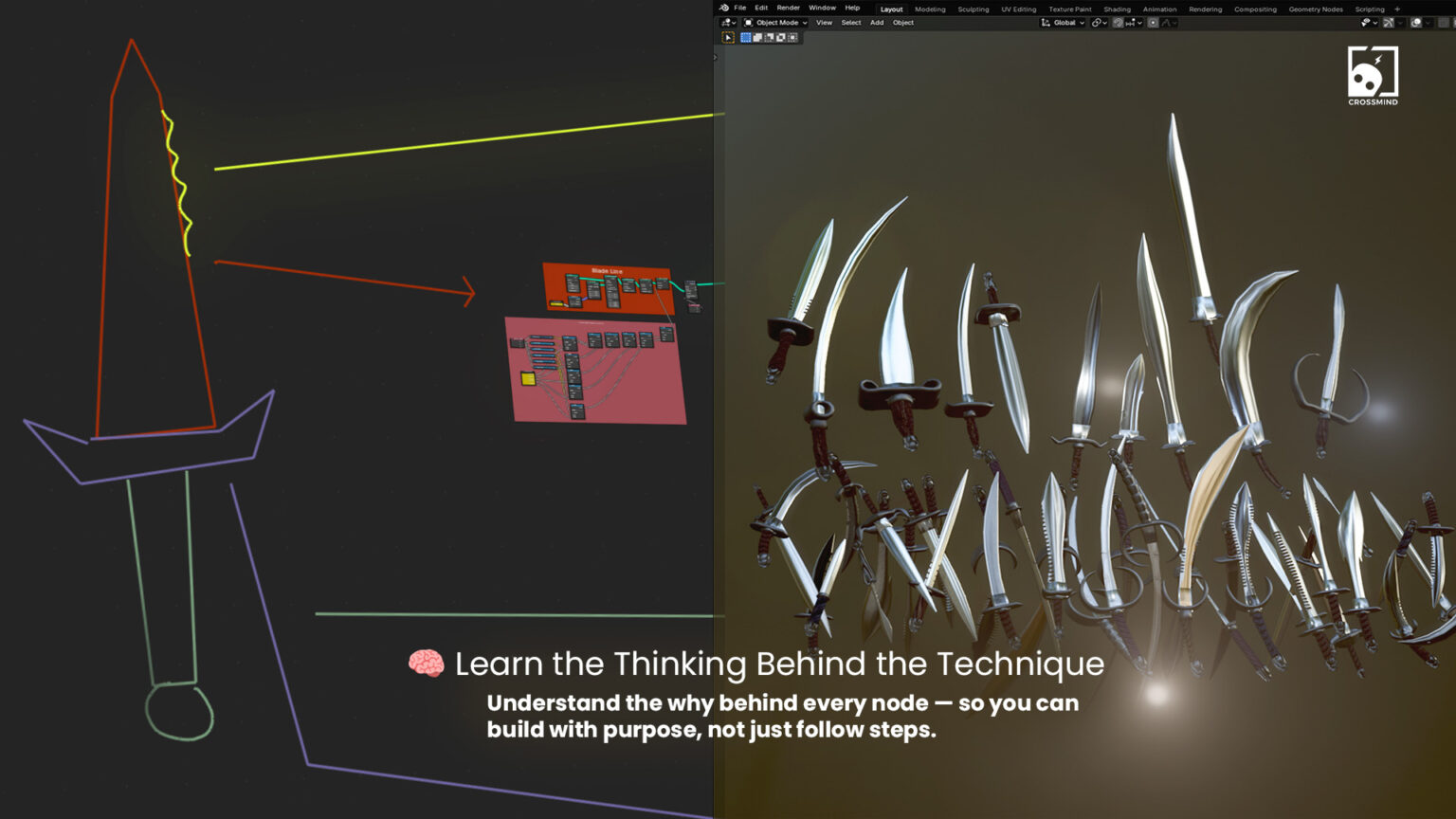 Procedural Thinking – Blender Geometry Nodes Course | Crossmind